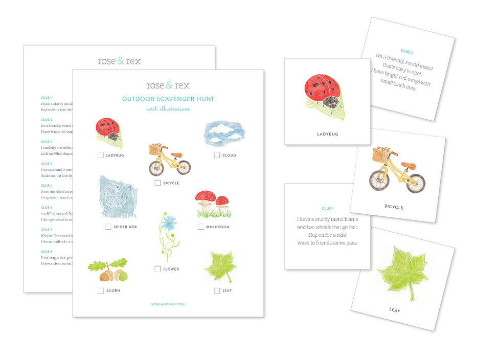 Outdoor Scavenger Hunt Clues