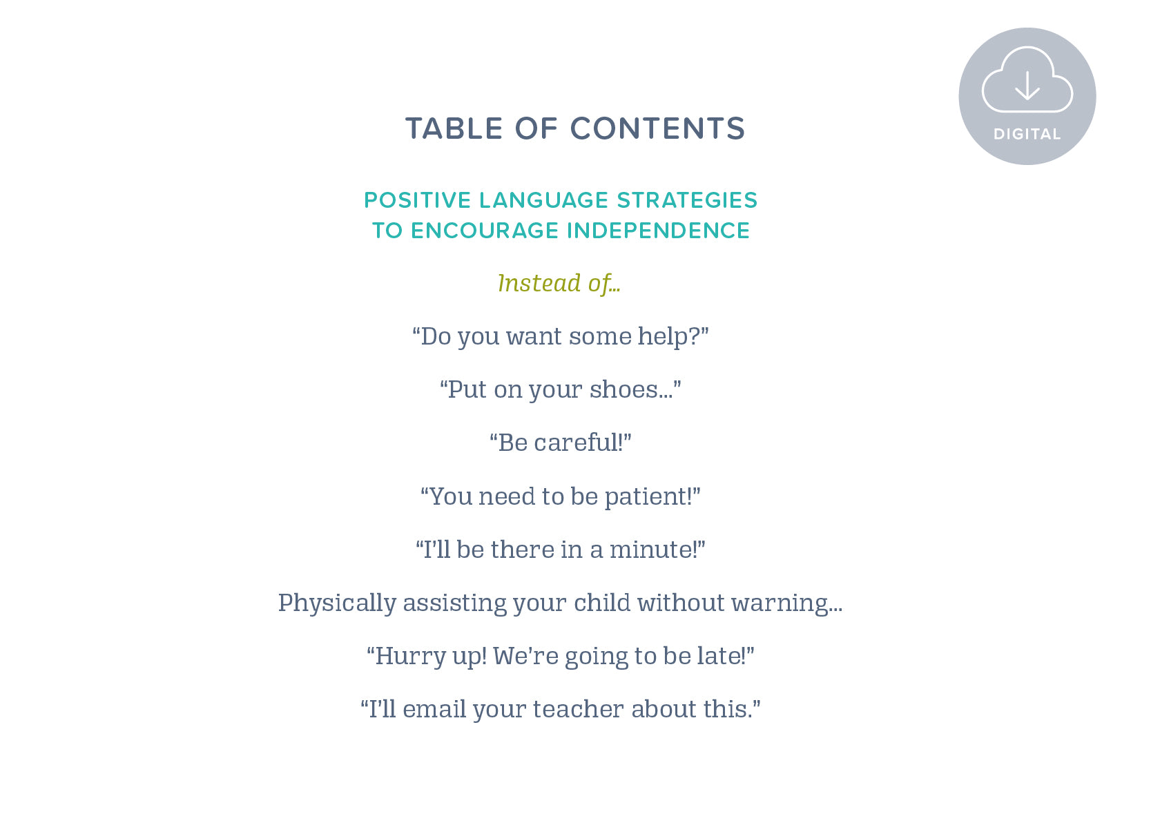 Positive Language Guide: Strategies to Encourage Independence – Rose & Rex